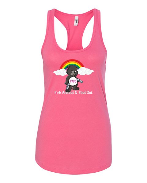 FAFO Bear Woman's Racerback Tank Top | VTT – Veteran Trash Talk