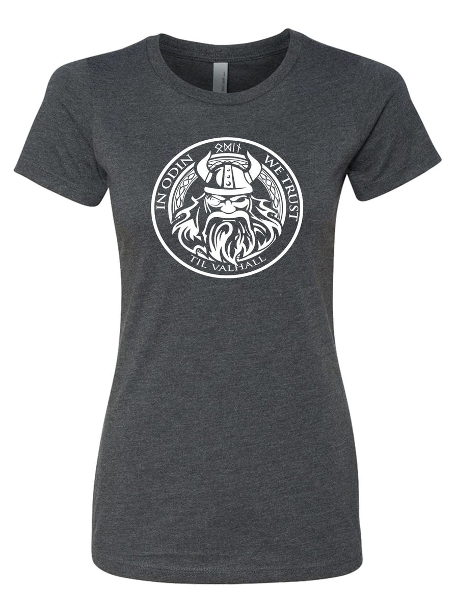In Odin We Trust Women's Grey T-Shirt | VTT – Veteran Trash Talk