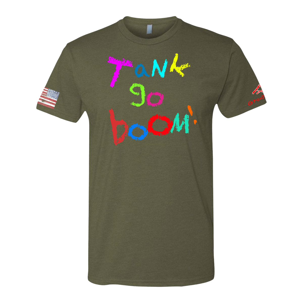 Tank Go Boom Crayon T-Shirt | VTT – Veteran Trash Talk