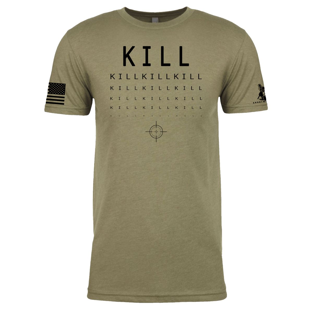 Military Eye Chart - Kill T-Shirt | VTT – Veteran Trash Talk